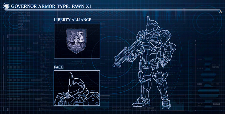 GOVERNOR ARMOR TYPE: PAWN X1 | HEXA GEAR . COM ‐ ヘキサギア オフィシャルサイト