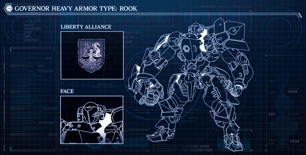 GOVERNOR HEAVY ARMOR TYPE: ROOK | HEXA GEAR . COM ‐ ヘキサギア オフィシャルサイト